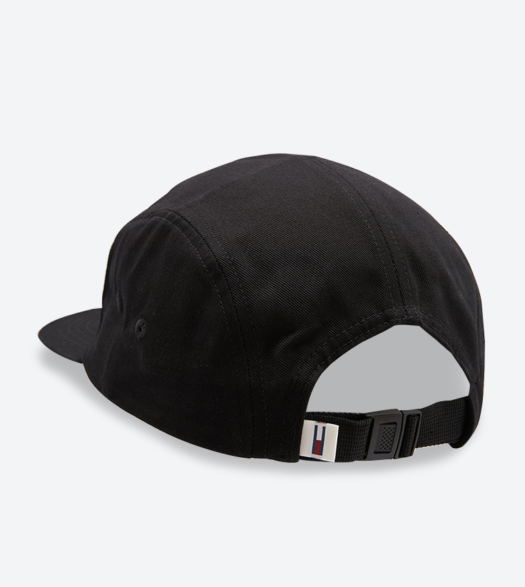 Buy Tommy Jeans Back Buckle Closure 5 Panel Cap Black In Black ...