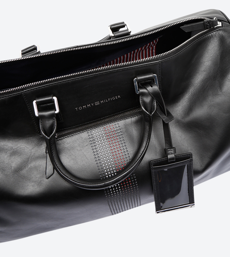 Buy Tommy Hilfiger Business Dual Grab Handle Duffle Bag Black In Black ...