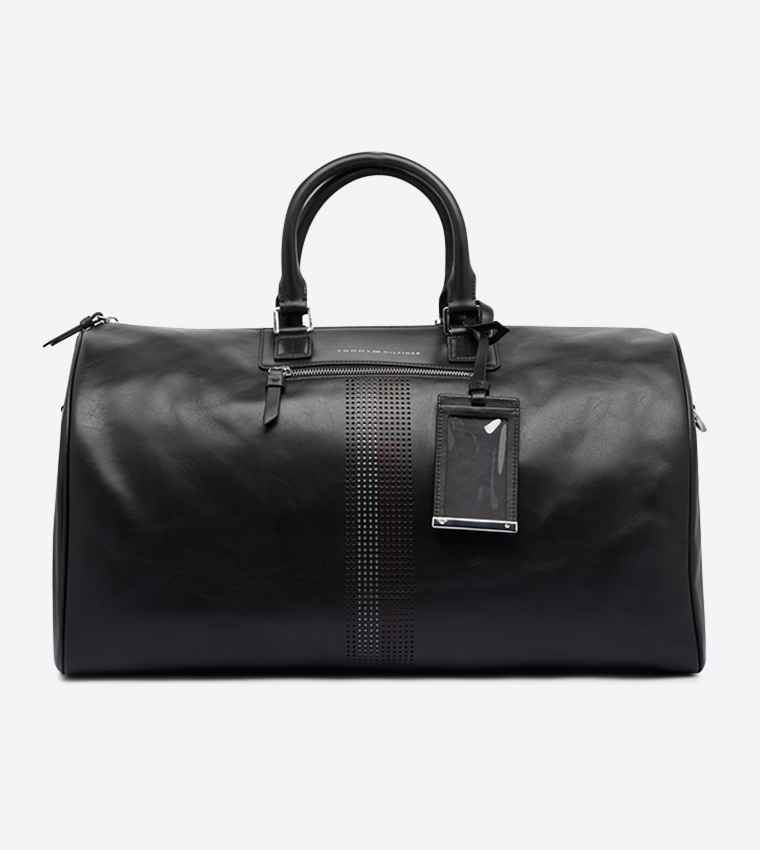 Buy Tommy Hilfiger Business Dual Grab Handle Duffle Bag Black In Black ...
