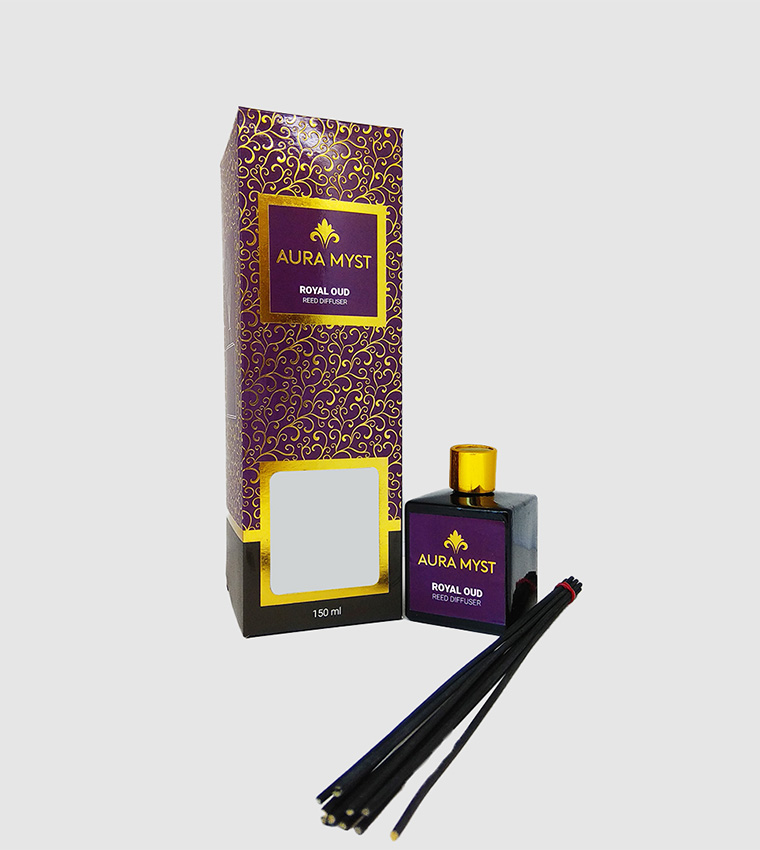 Buy Aura Myst Reed Diffuser 150ml Royal Oud In Purple | 6thStreet UAE