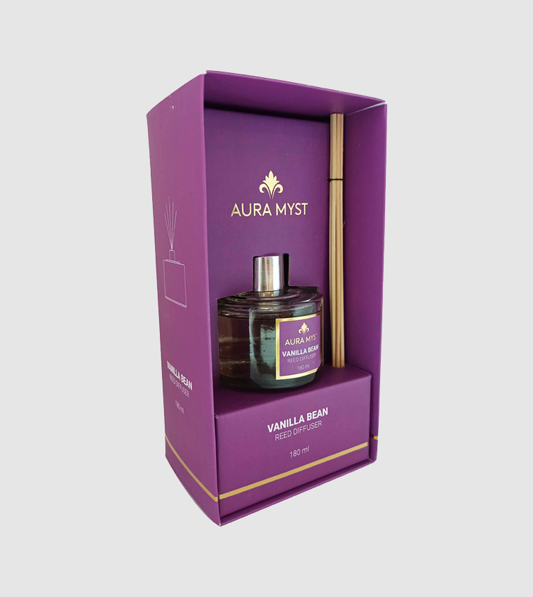 Buy Aura Myst Reed Diffuser 180ml Vanilla Bean In Purple | 6thStreet UAE