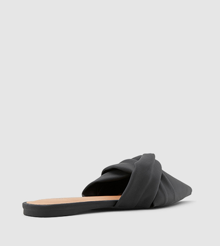 Buy Call It Spring Ambitious Slip On Flat Mules In Black | 6thStreet UAE