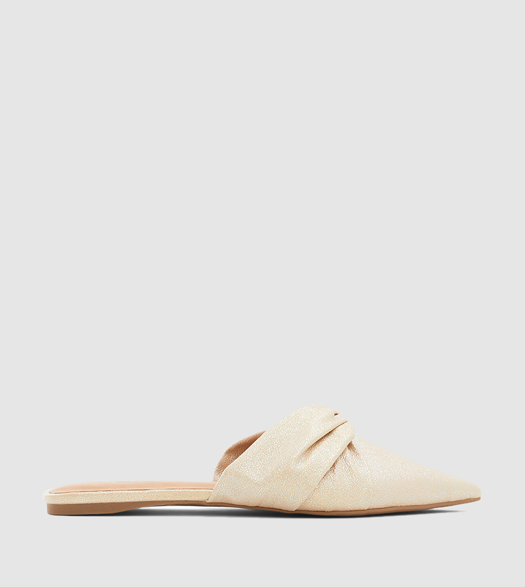 Buy Call It Spring Ambitious Slip On Flat Mules In Yellow | 6thStreet UAE