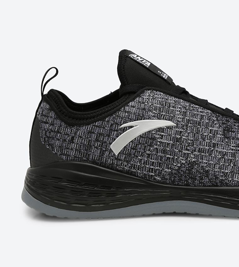 Buy Anta Grid Patterned Running Shoes Grey In Grey | 6thStreet Qatar