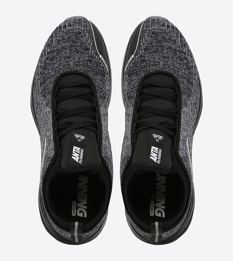 Buy Anta Grid Patterned Running Shoes Grey In Grey | 6thStreet Qatar