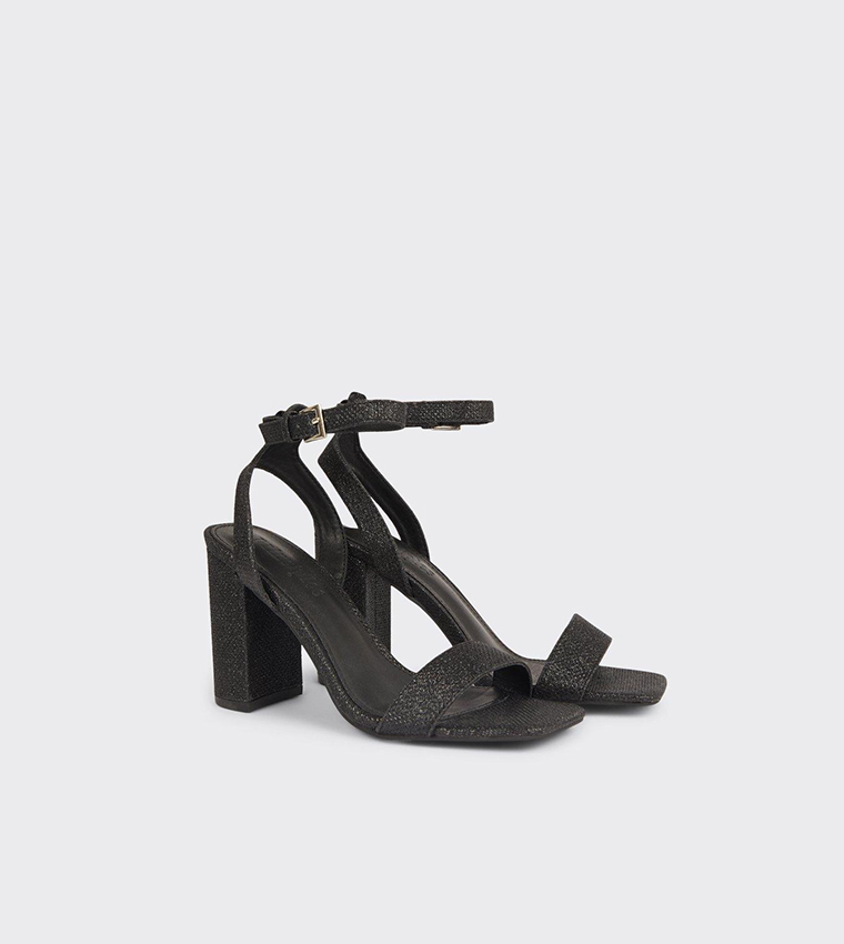 Buy Principles Serene Block Heel Sandals In Black | 6thStreet UAE