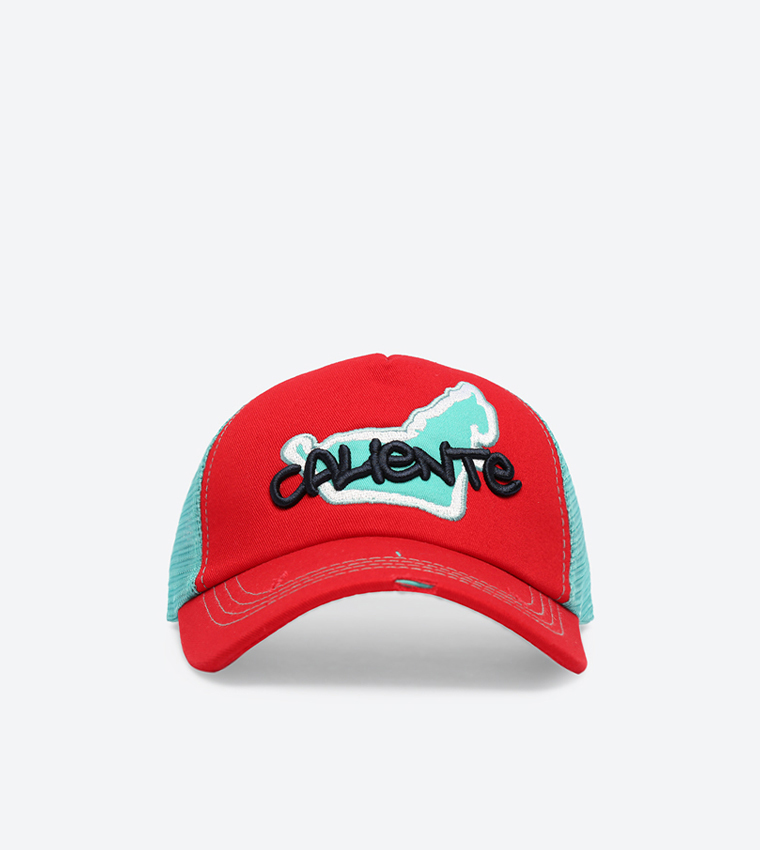 Buy Caliente UAE Map Army Embroidered Cap Red ARMY4 In Red | 6thStreet ...