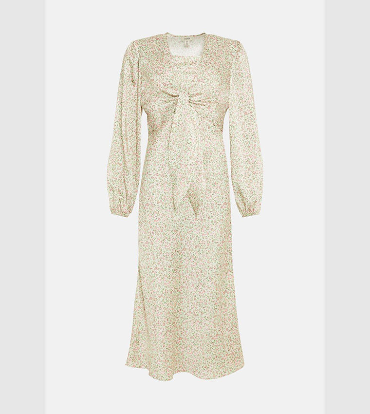 Buy Oasis Micro Ditsy Satin Twill Midi Slip Dress In Mint | 6thStreet ...