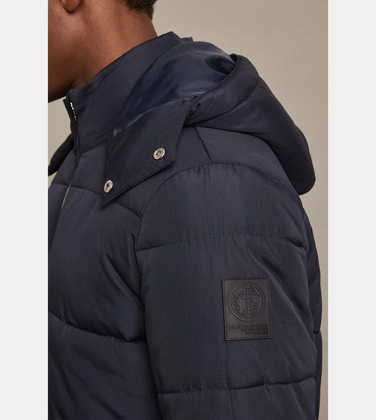 Buy Burton Quilted Utility Puffer Jacket In Navy | 6thStreet UAE