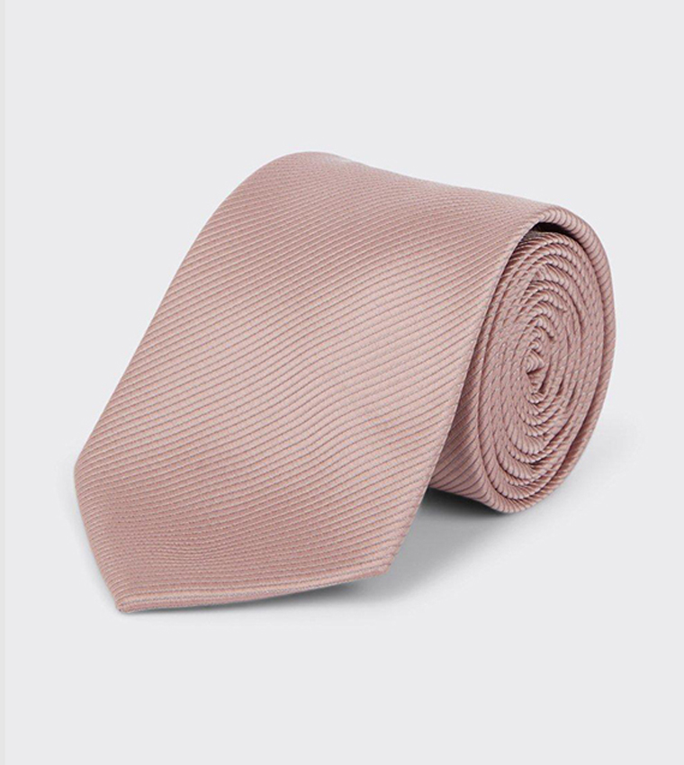 Buy Burton Textured Twill Tie In Pink | 6thStreet Saudi Arabia