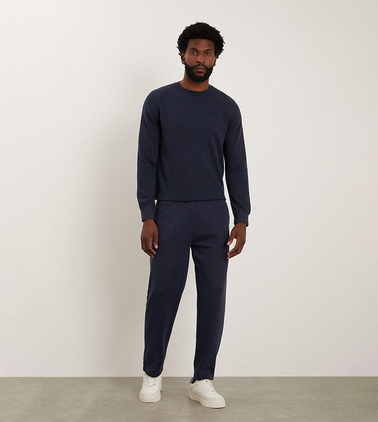 Buy Burton Navy Interlock Double Faced Joggers In Navy | 6thStreet UAE