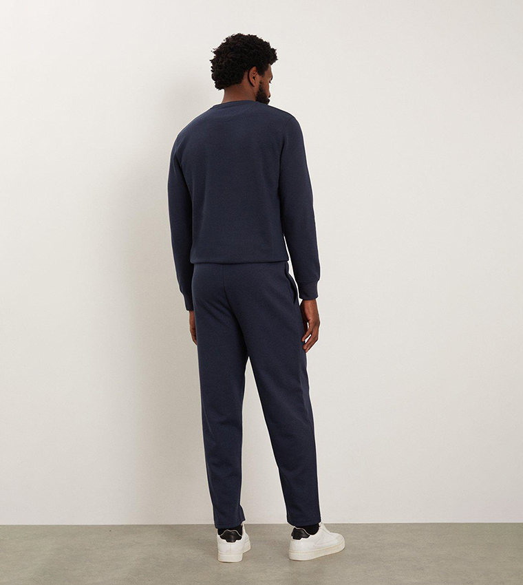 Buy Burton Navy Interlock Double Faced Joggers In Navy | 6thStreet UAE