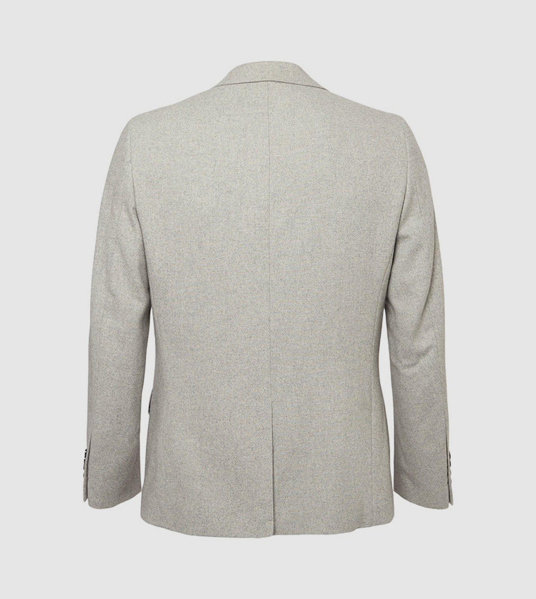 Buy Burton Slim Fit Grey Tweed Blazer In Grey | 6thStreet UAE
