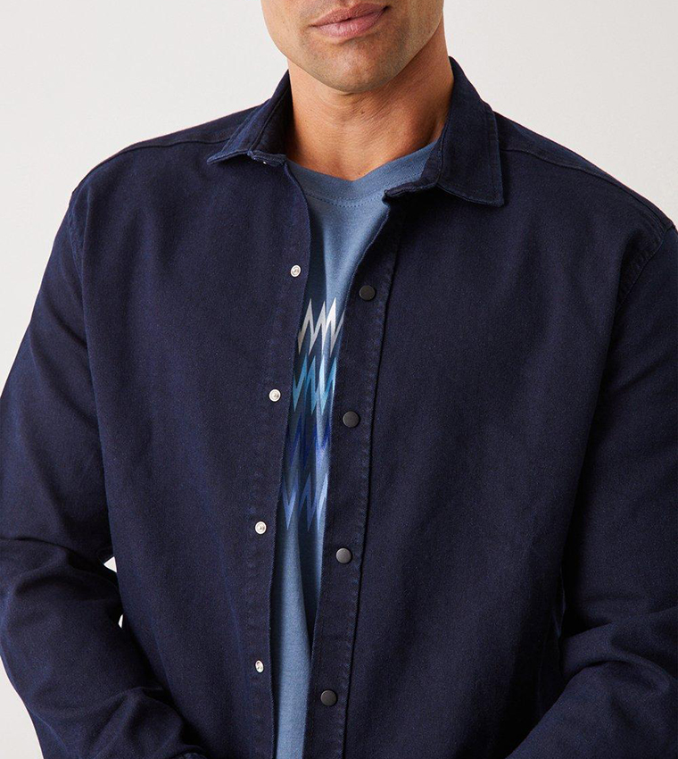 Buy Burton Long Sleeves Denim Shirt In Blue | 6thStreet UAE