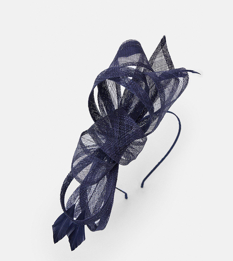 Buy Coast Feather Loop Fascinator In Navy | 6thStreet Qatar