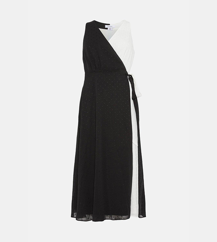 Buy Coast Mono Color Block Wrap Midi Dress In Multiple Colors ...