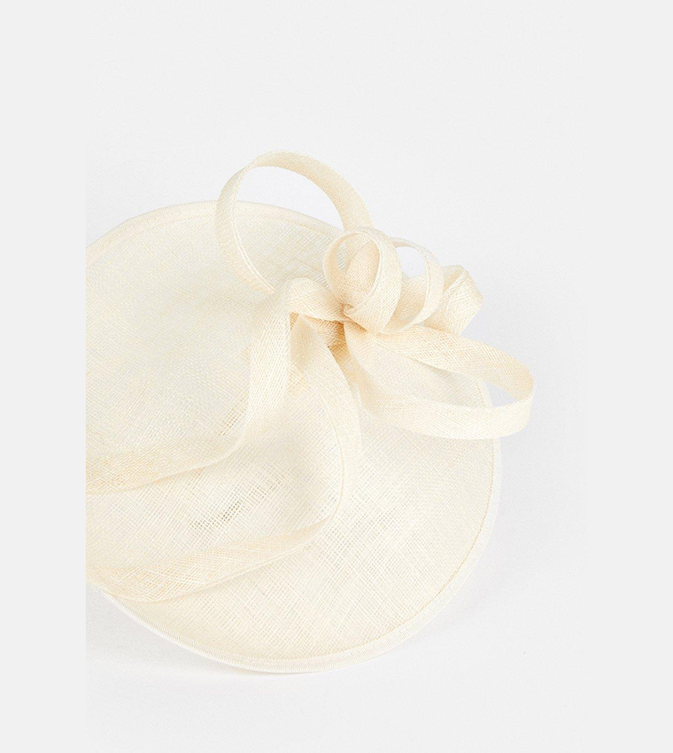 Buy Coast Loop Detail Flat Base Fascinator In Ivory | 6thStreet Saudi ...