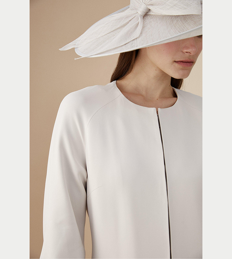 Buy Coast Lisa Tan Premium Edge To Edge Tailored Longline Jacket In ...