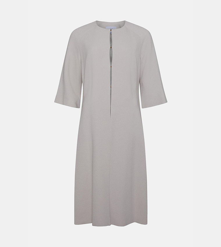 Buy Coast Lisa Tan Premium Edge To Edge Tailored Longline Jacket In ...