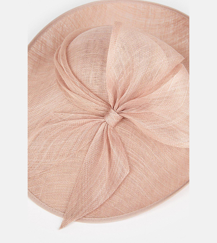 Buy Coast Lisa Tan Oversized Bow Wide Brim Hat In Blush | 6thStreet Qatar