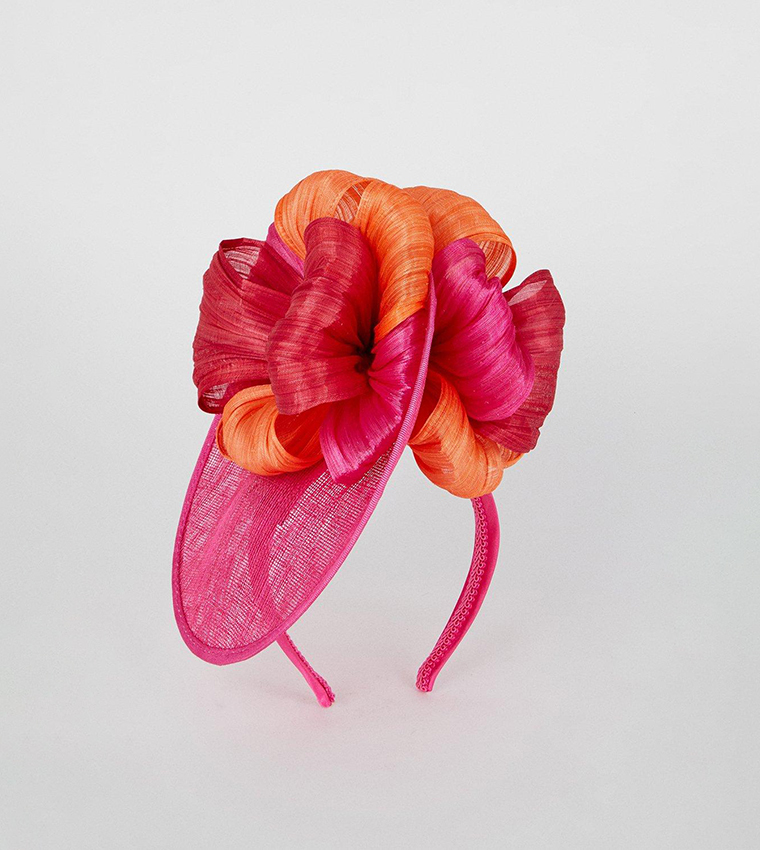 Buy Coast Lisa Tan Looped Bow Side Facing Fascinator In Pink ...