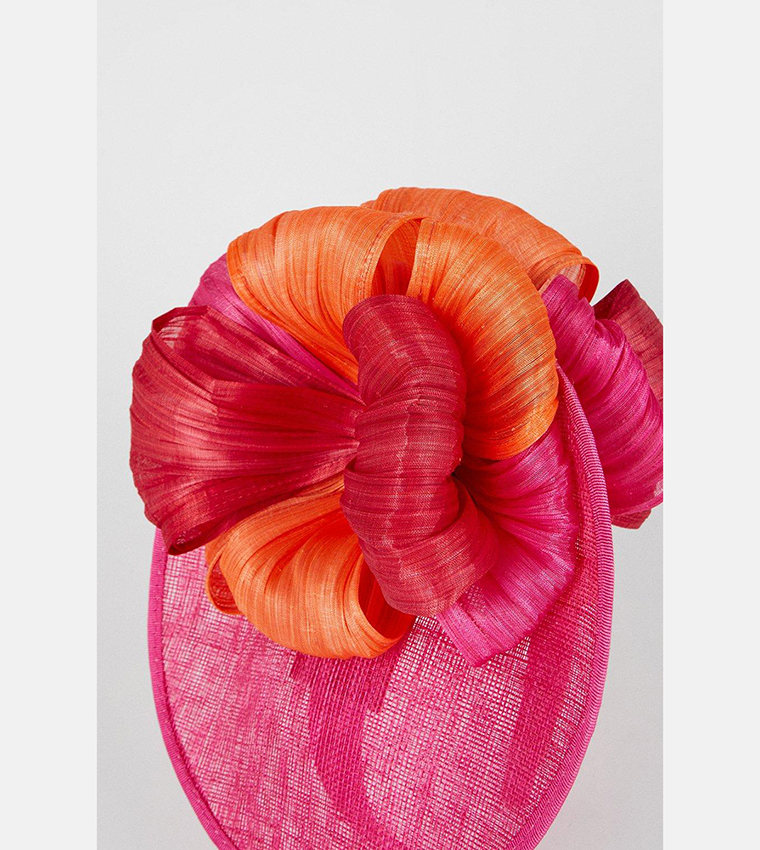 Buy Coast Lisa Tan Looped Bow Side Facing Fascinator In Pink ...