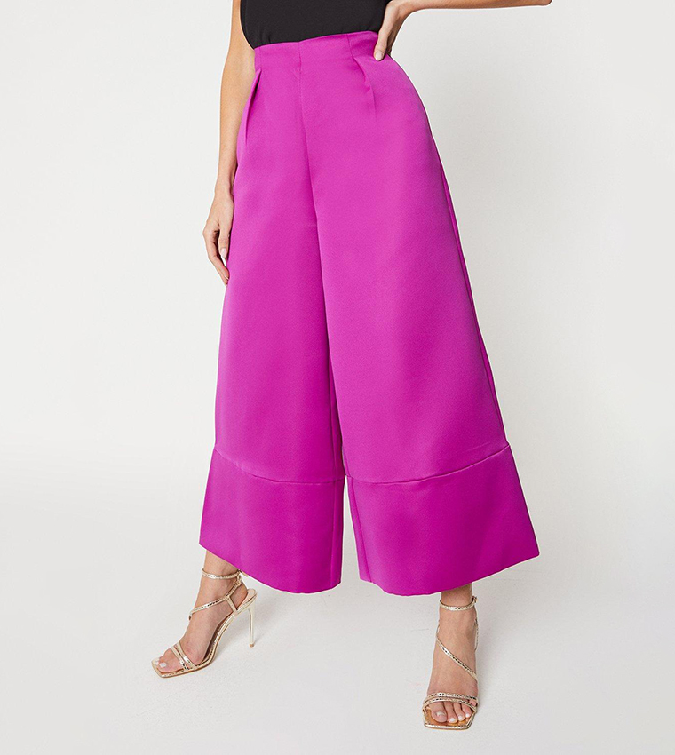 Buy Coast High Waist Wide Leg Culotte In Pink | 6thStreet UAE