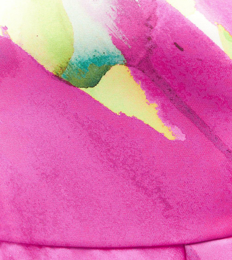 Buy Coast Lisa Tan Floral Placement Printed Satin Midi Dress In White ...