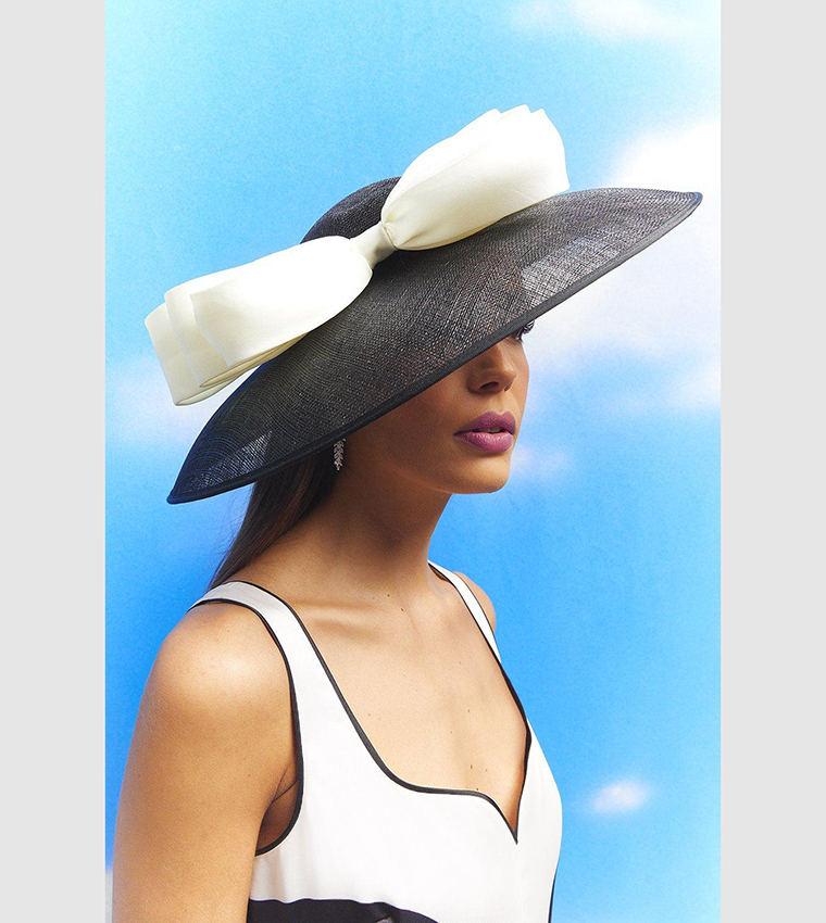 Buy Coast Lisa Tan Contrast Satin Bow Wide Brim Hat In Multiple Colors ...