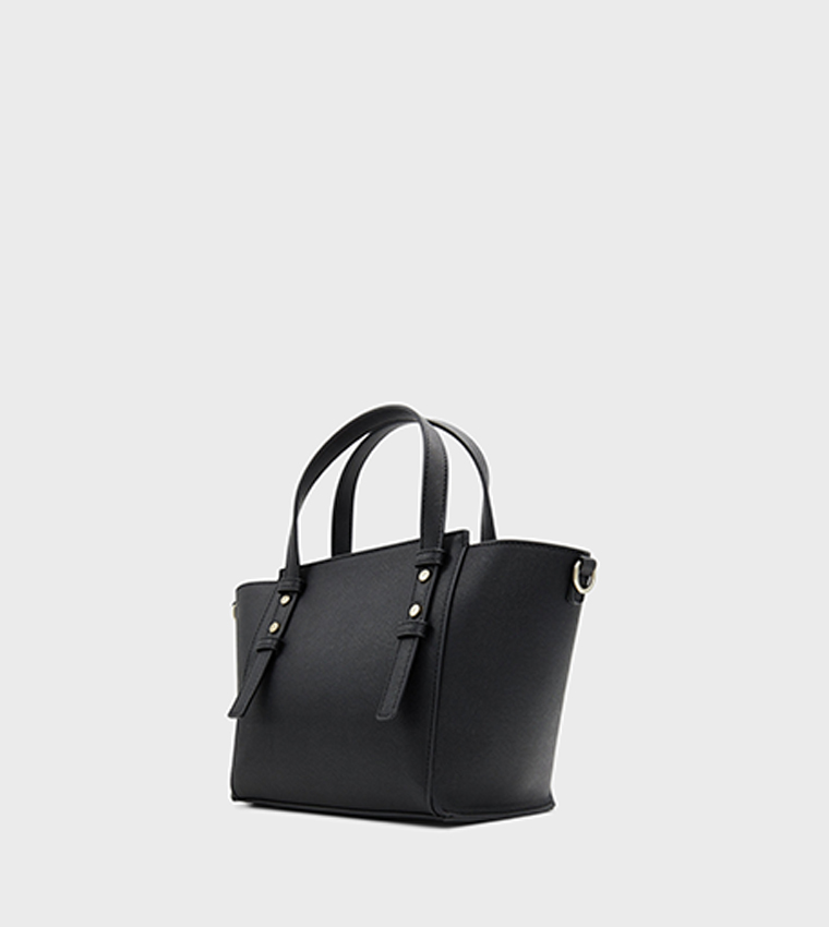 Buy Call It Spring BEM Logo Detail Tote Bag In Black | 6thStreet UAE