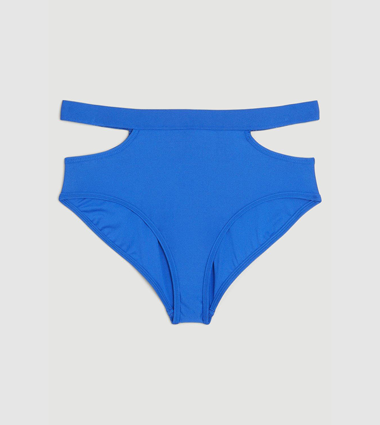 Buy Karen Millen Cut Out Bikini Bottoms In Blue | 6thStreet UAE