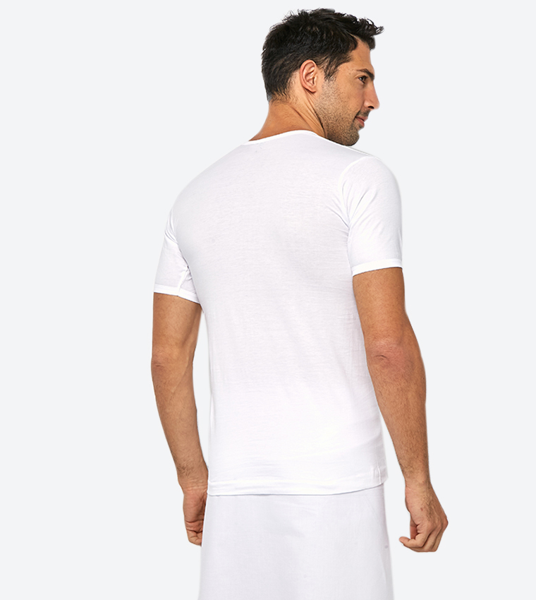 Buy Mignas Black Arabic Faneela White In White | 6thStreet UAE