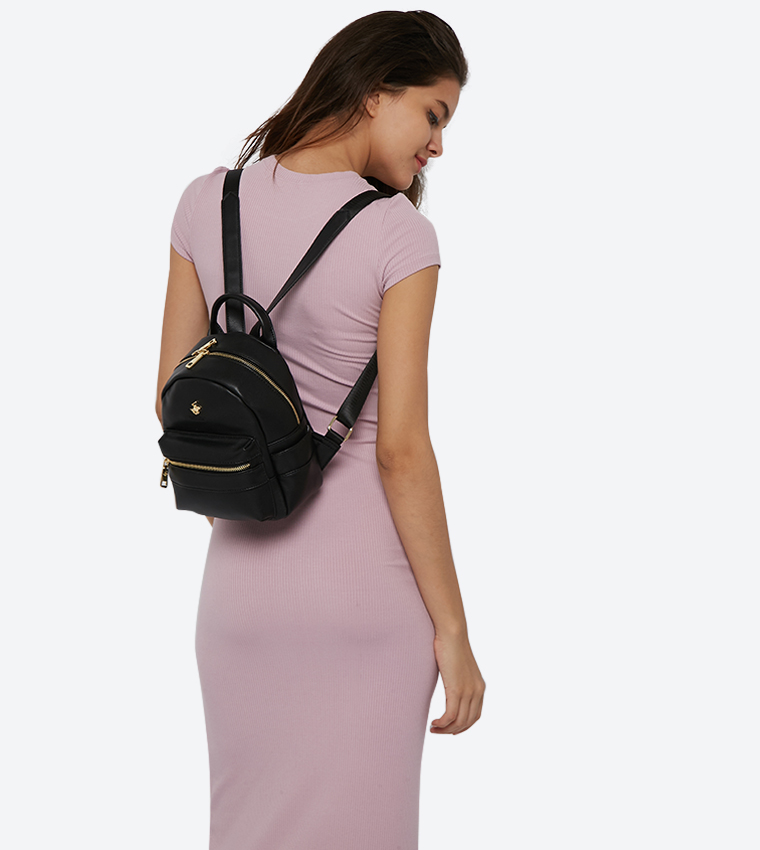 Buy Beverly Hills Polo Club Double Strap Shoulder Zipper Pocket ...