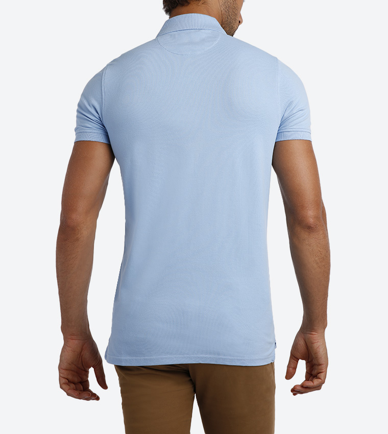 Buy Beverly Hills Polo Club Solid Colored Polo Shirt Blue BP M2125 In ...