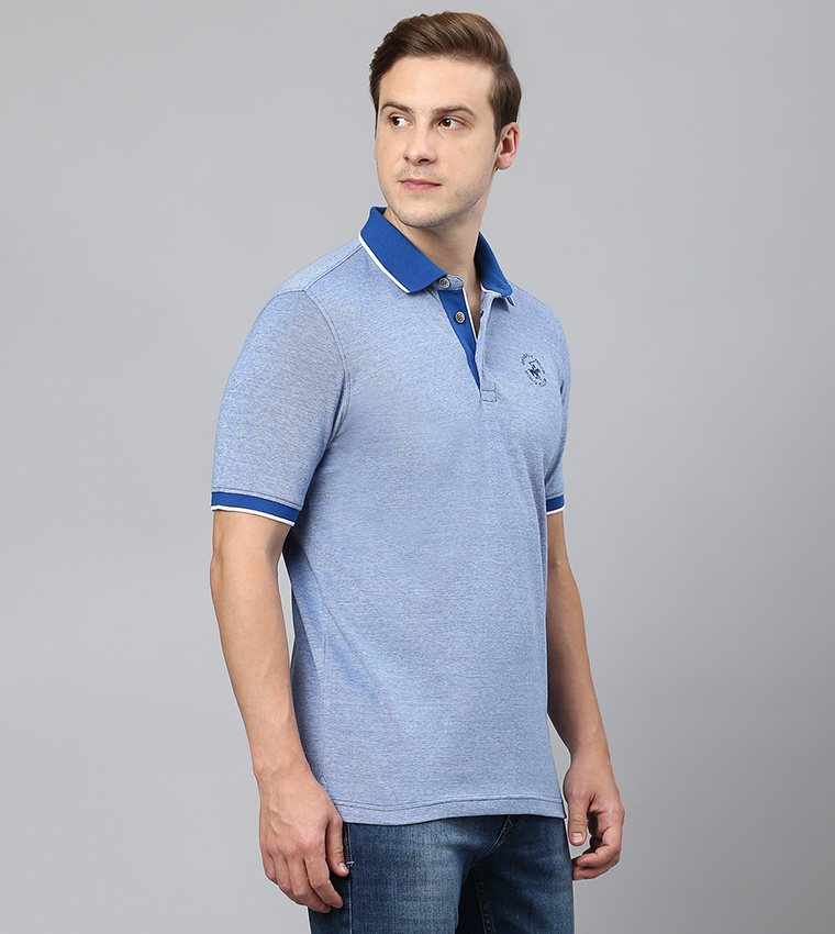 Buy Beverly Hills Polo Club Contrast Collar And Cuff Polo T Shirt In ...