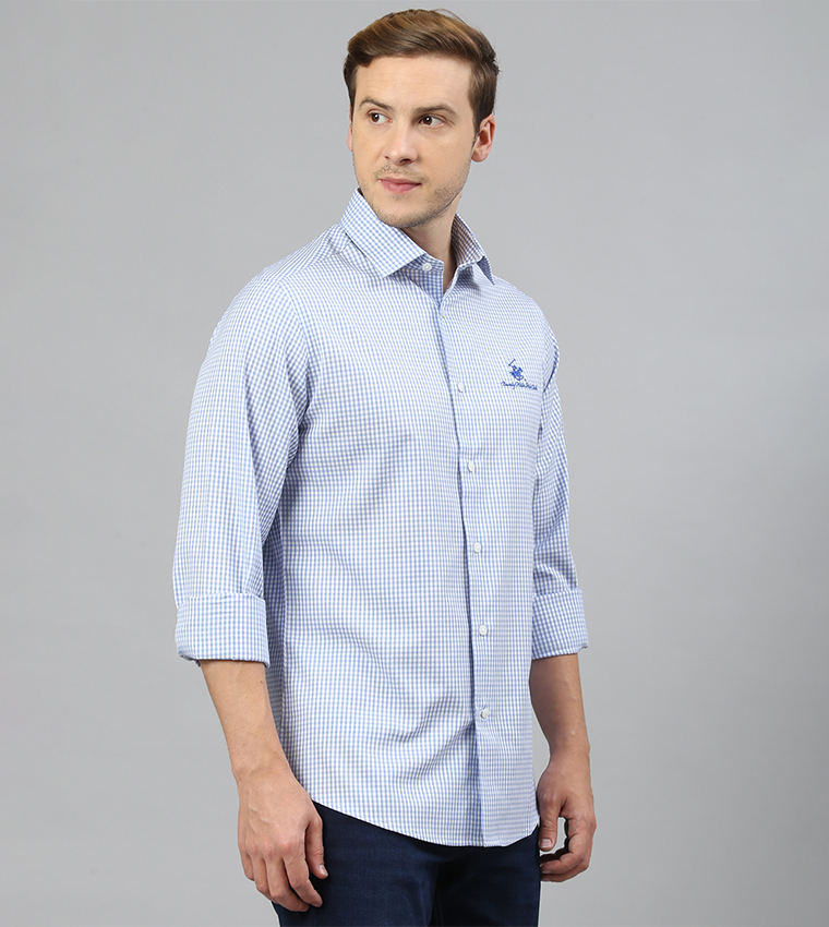 Buy Beverly Hills Polo Club Logo Embroidered Long Sleeves Formal Shirt ...