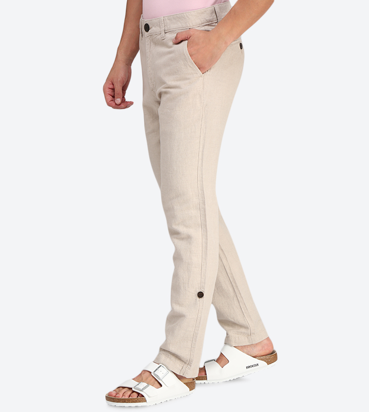 Buy Beverly Hills Polo Club 4 Pockets Flat Front Chinos Beige BP M4706 ...