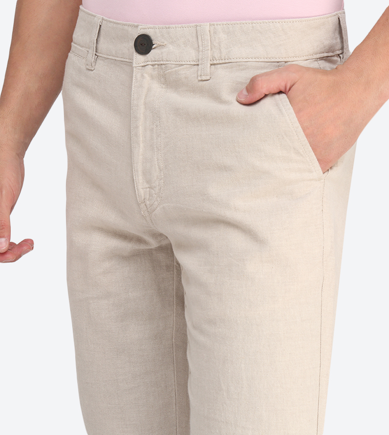 Buy Beverly Hills Polo Club 4 Pockets Flat Front Chinos Beige BP M4706 ...