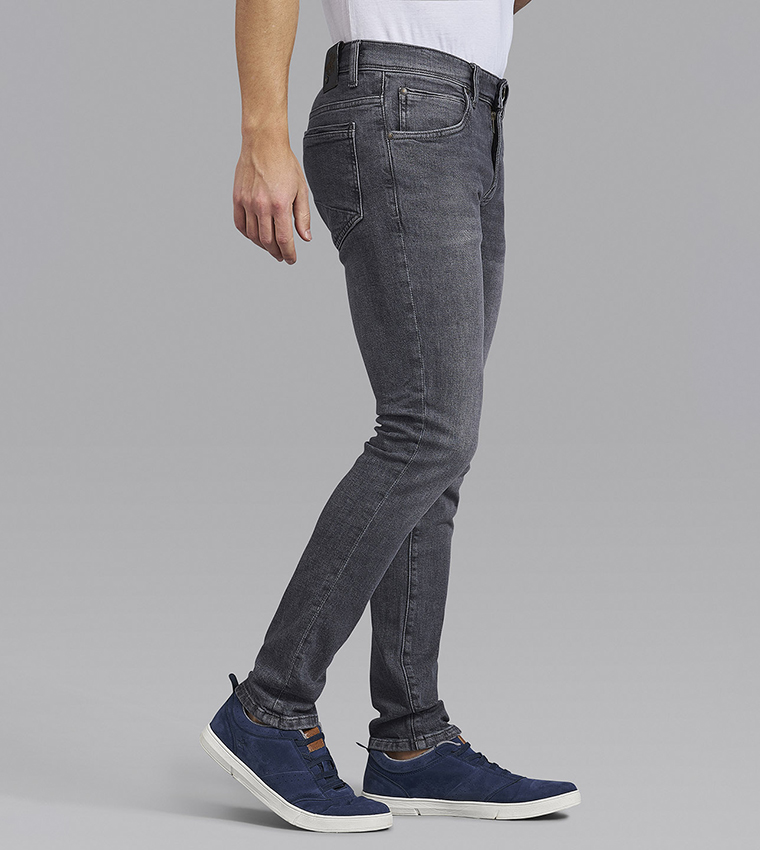 Buy Beverly Hills Polo Club Sustainable Skinny Fit Jeans In Black ...