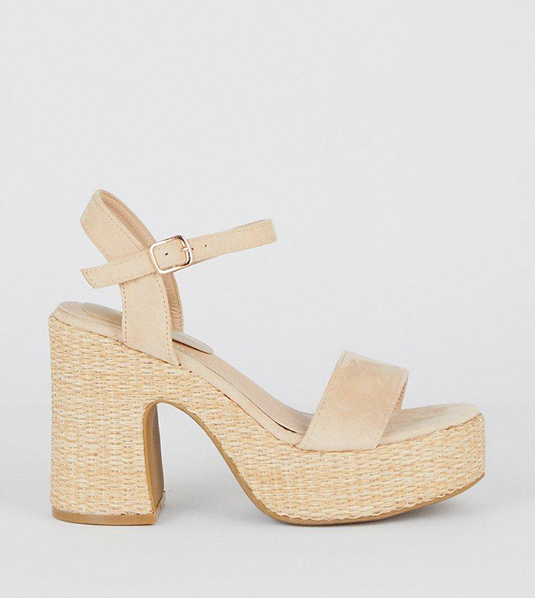Buy Dorothy Perkins Rebel Platform Sandals In Beige | 6thStreet Saudi ...