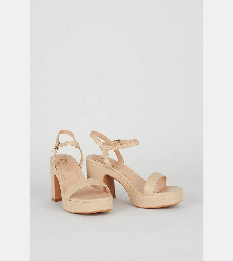 Buy Dorothy Perkins Tiffany Platform Heel Sandals In Pink | 6thStreet Qatar