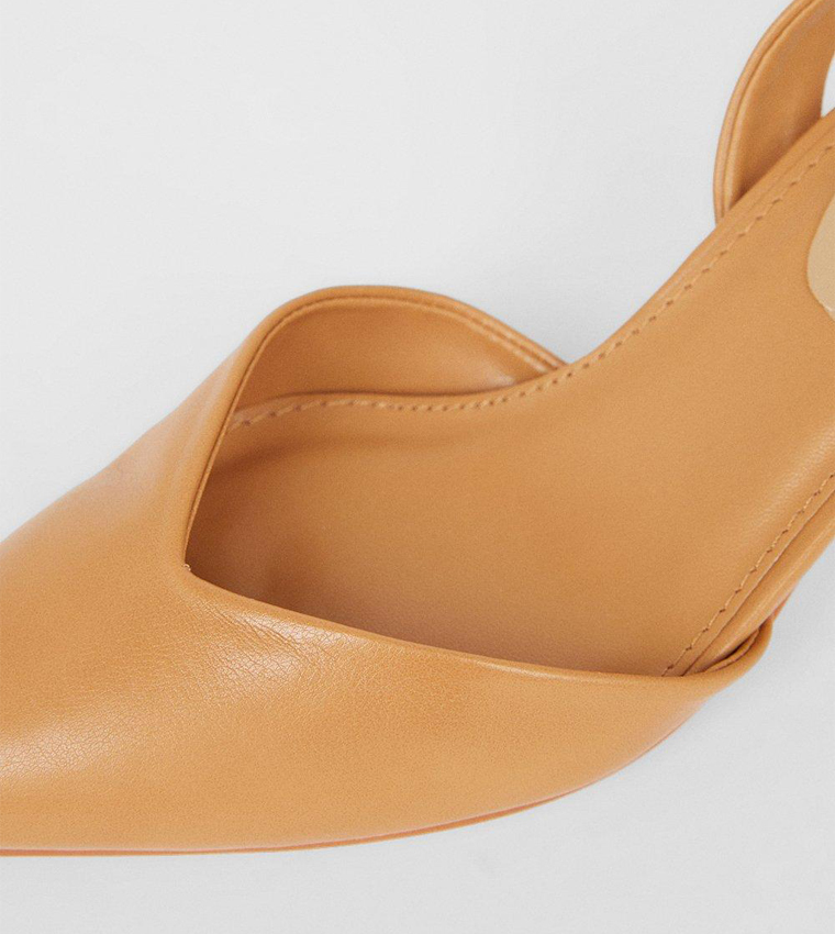 Buy Principles Principles: Donna Kitten Heel Singback Pumps In Brown ...