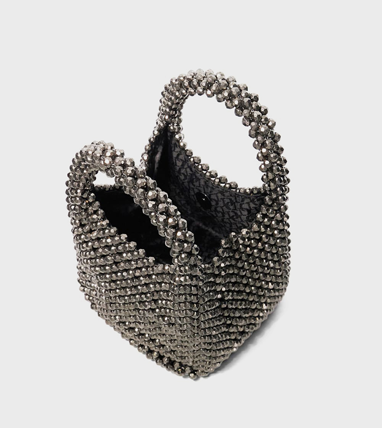 Buy Dune London BRIELLA Beaded Mini Bag In Black | 6thStreet Qatar