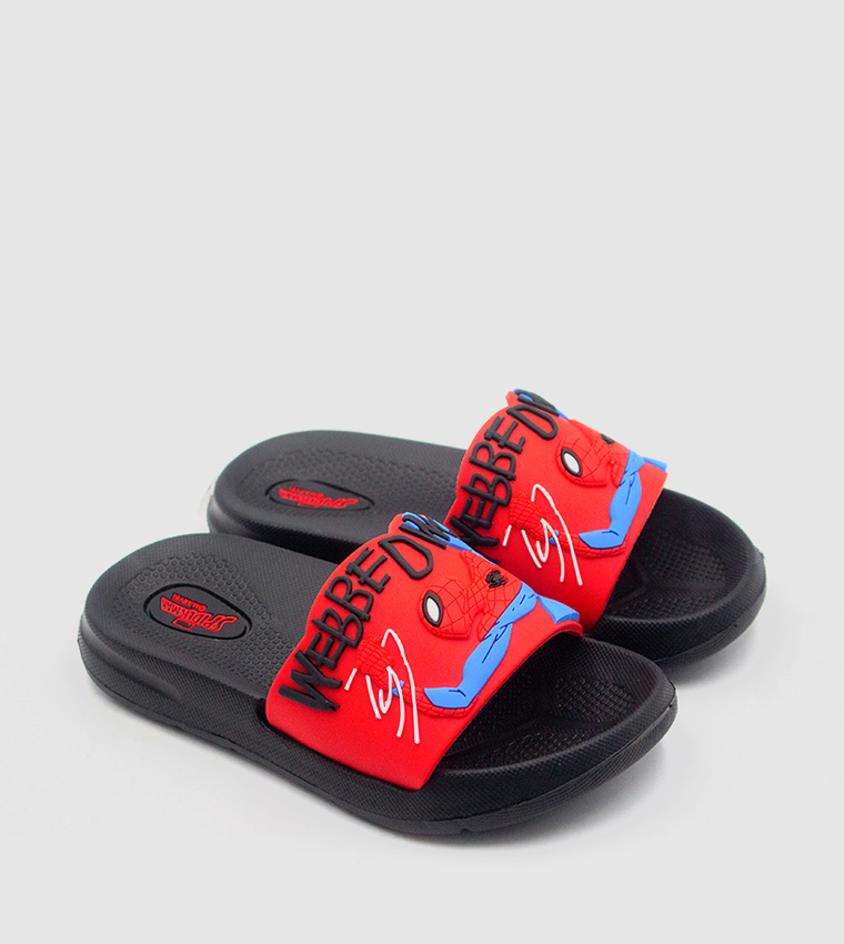 Buy Spiderman Spiderman Boys Slides In Red | 6thStreet Kuwait