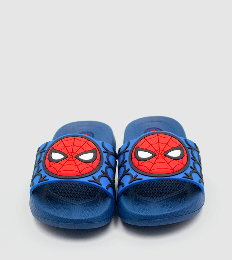 Buy Spiderman Spiderman Boys Slides In Blue | 6thStreet UAE