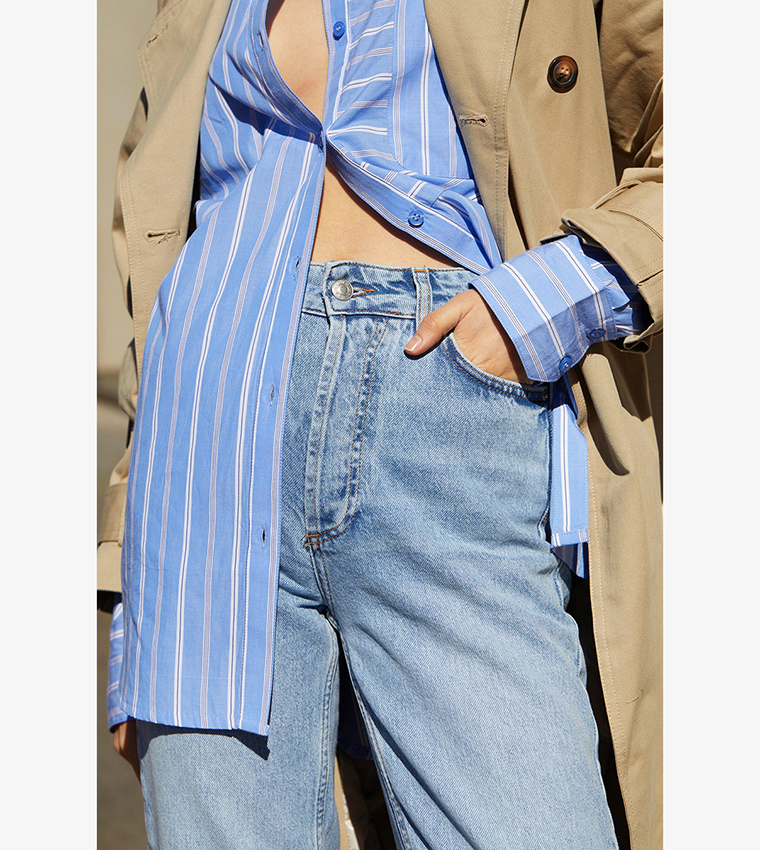 Buy Warehouse 94S Denim Authentic Straight Fit Jeans In Blue ...