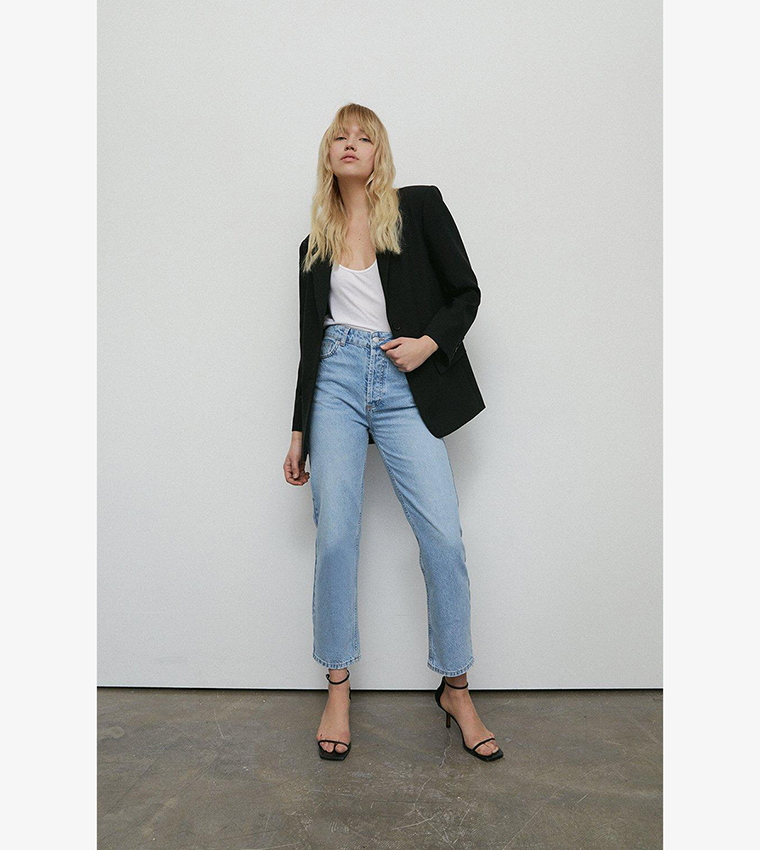 Buy Warehouse 94S Denim Authentic Straight Fit Jeans In Blue ...