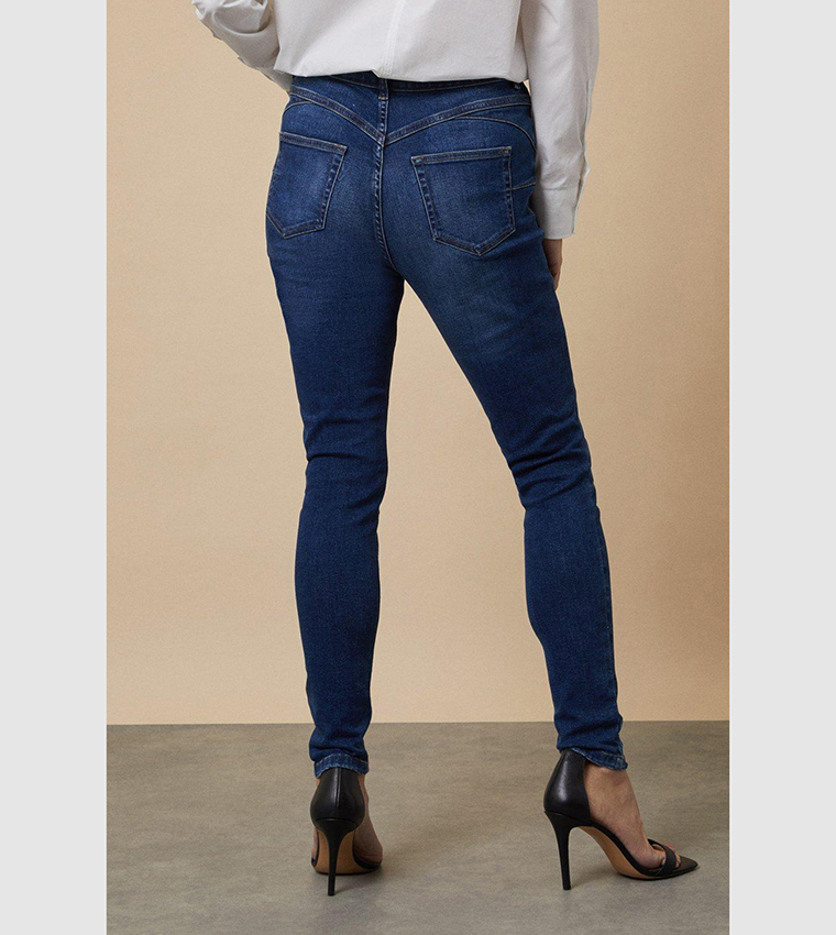 Buy Wallis Ellie Skinny Fit Jeans In Blue | 6thStreet Saudi Arabia