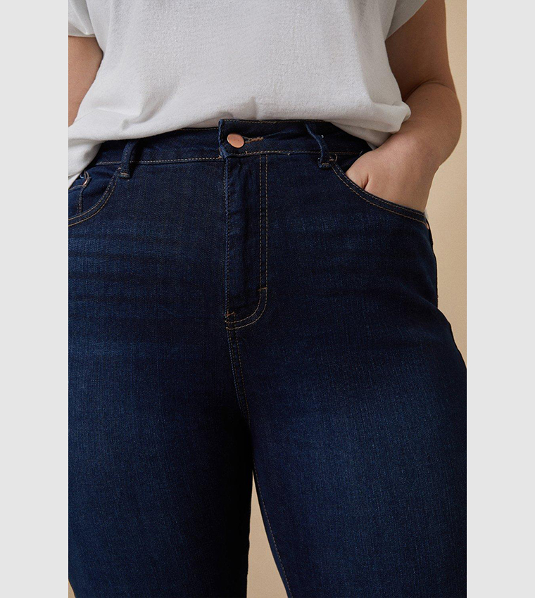 Buy Wallis Curve Esther Bootcut Jeans In Indigo | 6thStreet Bahrain