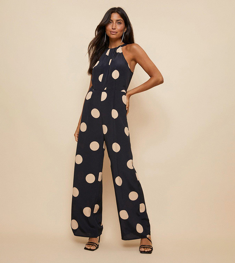Buy Wallis Mono Spot Pleat Front Jumpsuit In Multiple Colors ...
